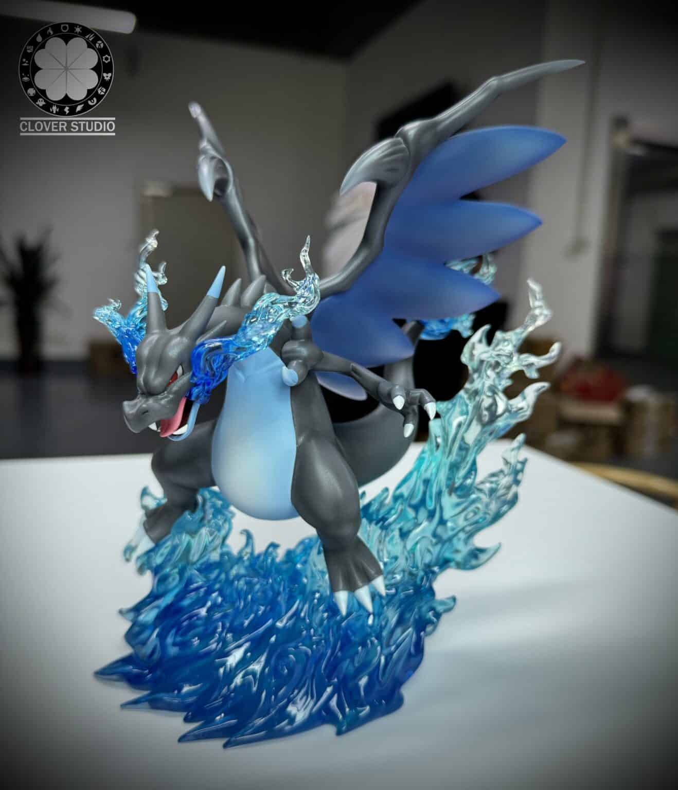Pokemon Clover Studio Mega Charizard X Resin Statue - Kaioland