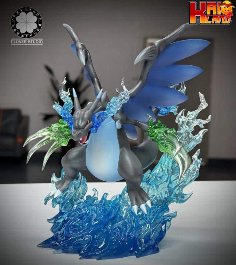 Pokemon Clover Studio Mega Charizard X Resin Statue - Kaioland
