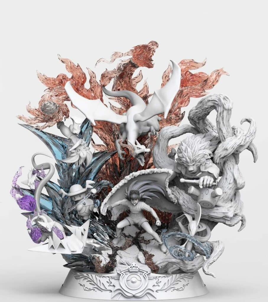 Pokemon Pc House Studio Leon Group Resin Statue - Kaioland