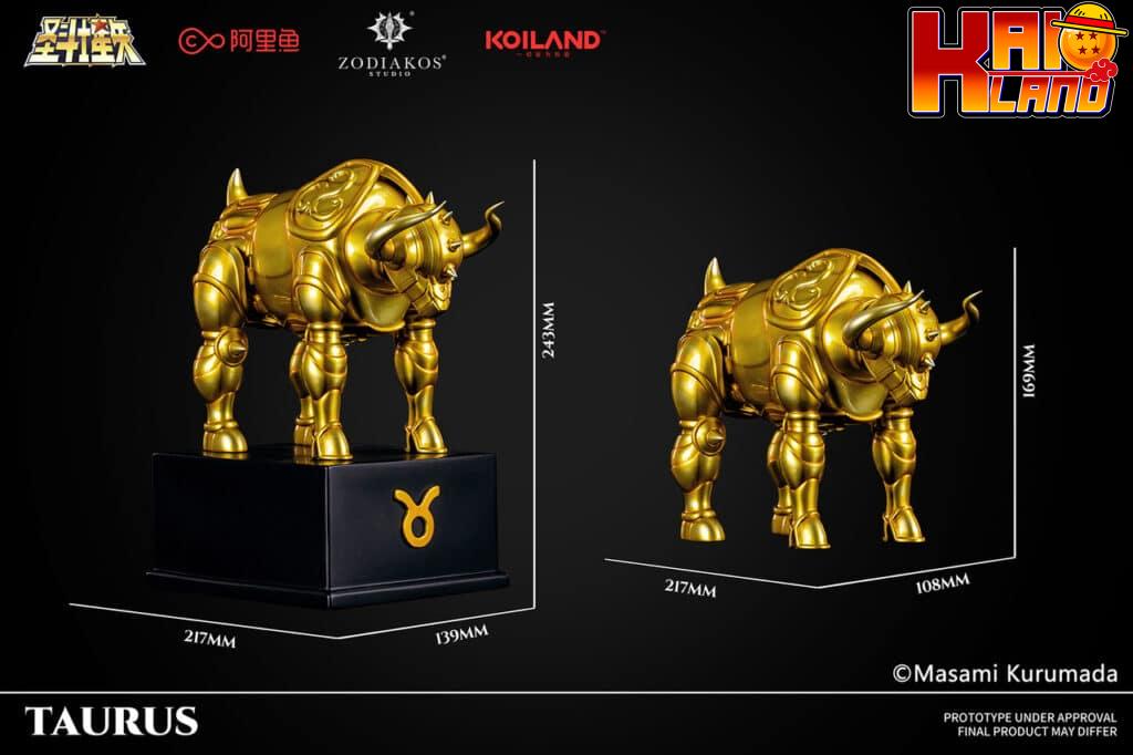 Saint Seiya Zodiakos Studio Taurus Cloth Licensed Resin Statue - Kaioland
