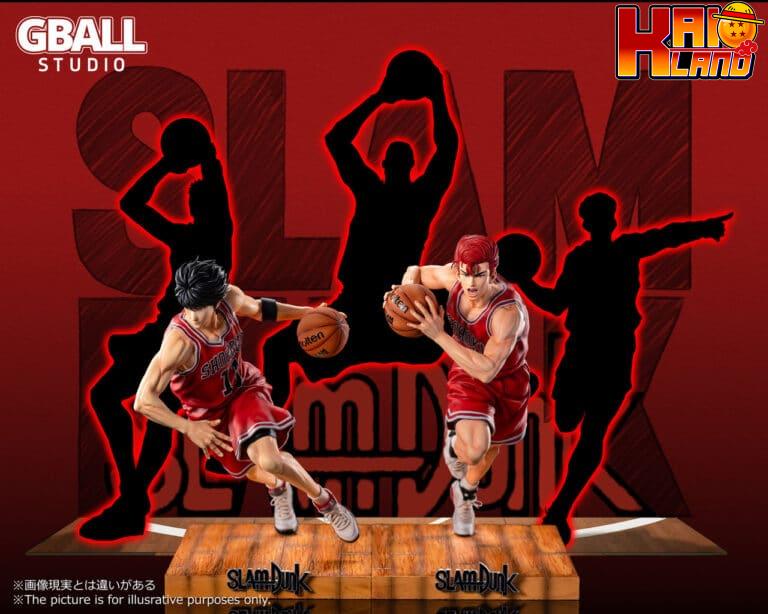 Slam Dunk GBALL Studio Hanamichi Sakuragi X Kaede Rukawa Resin Statue ...