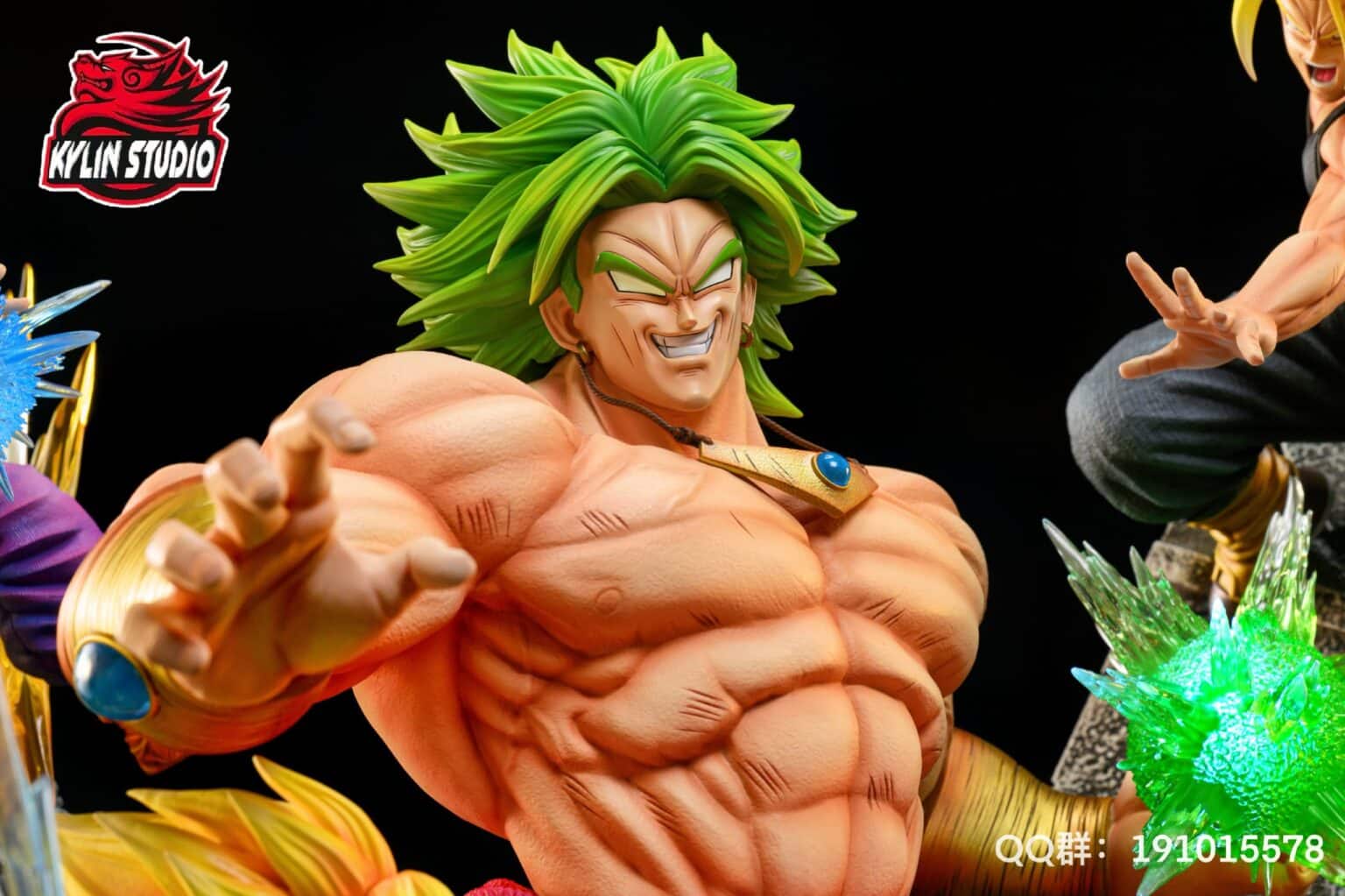 Dragon Ball Kylin Studio Super Saiyans VS Broly Resin Statue - Kaioland