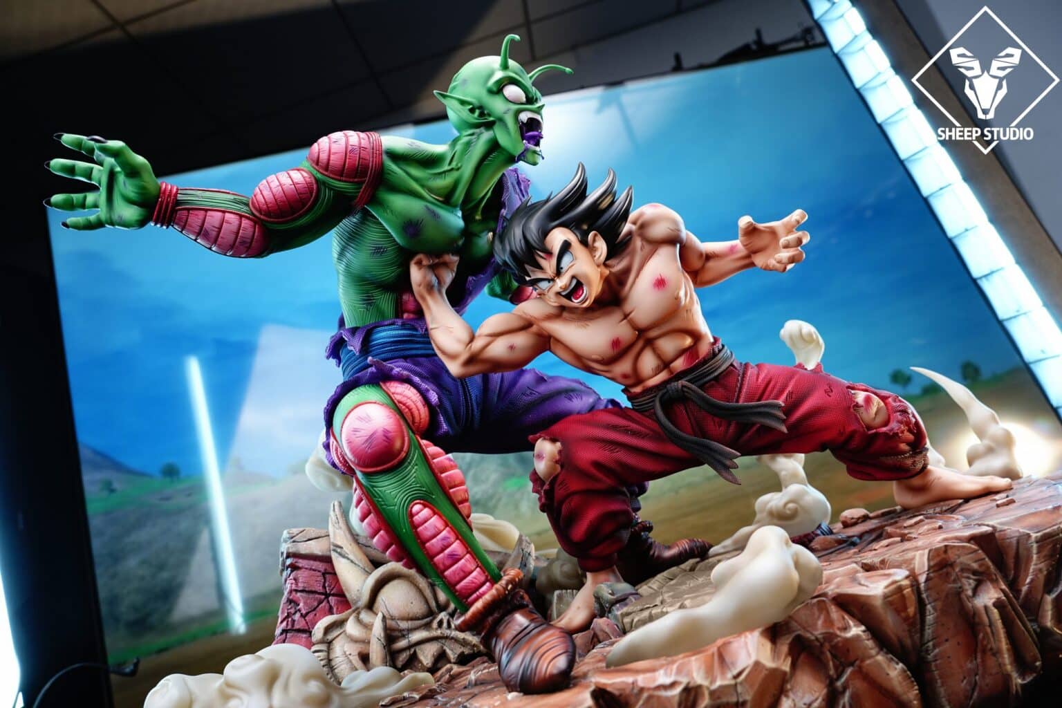 Dragon Ball Sheep Studio Goku Vs Piccolo Resin Statue - Kaioland
