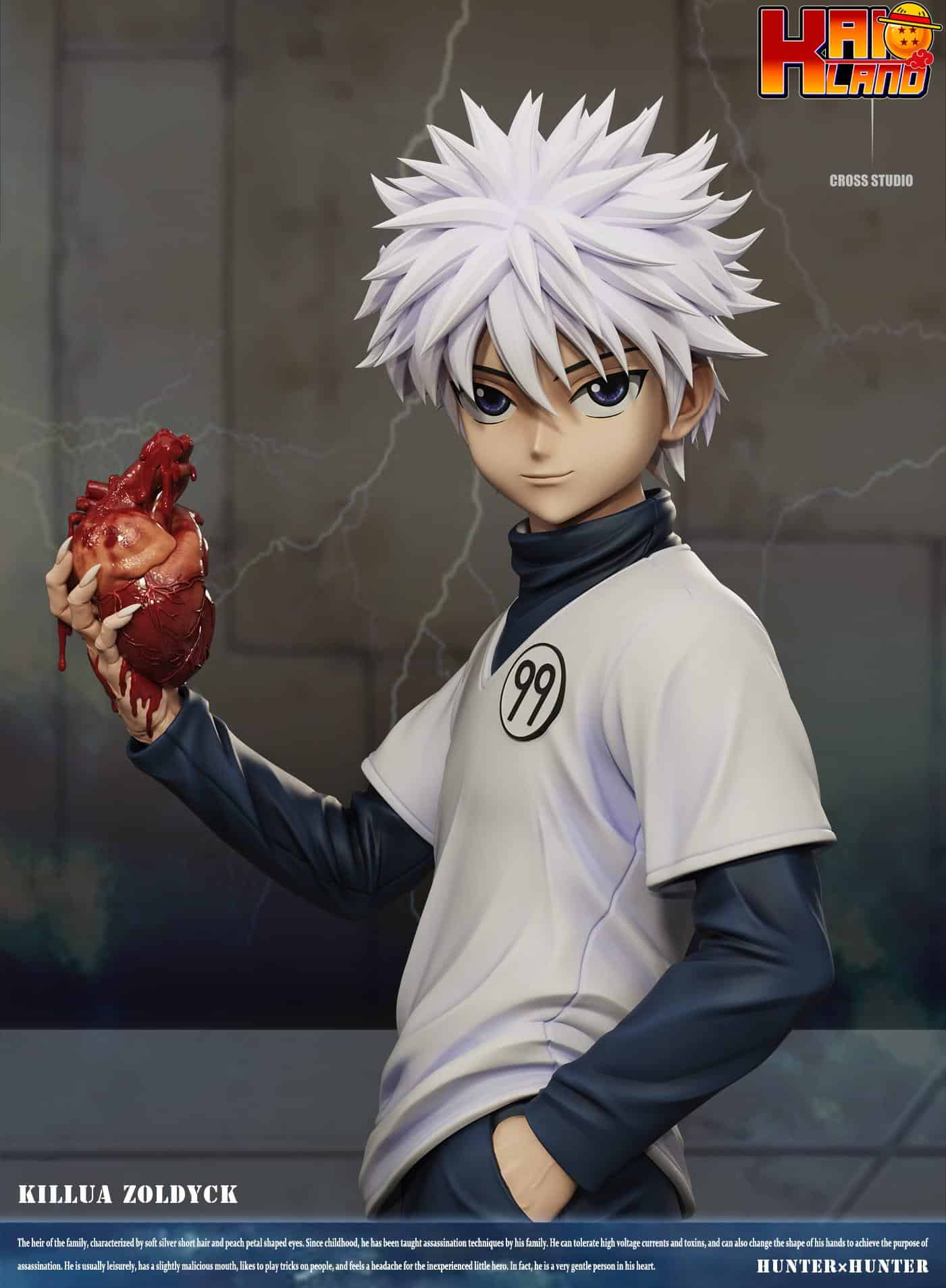 Hunter×Hunter Cross Studio Killua Resin Statue - Kaioland