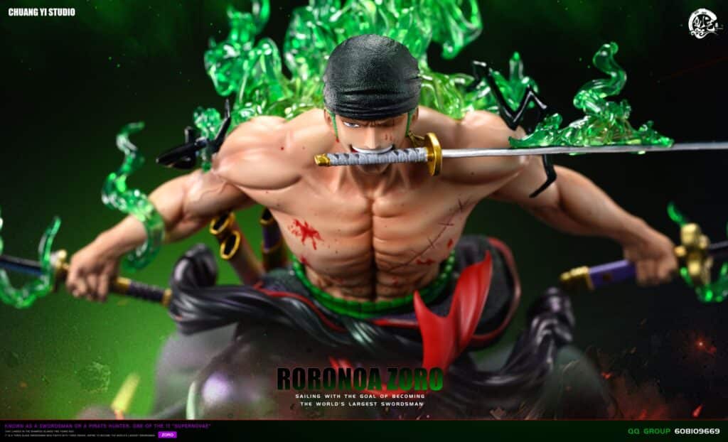 One Piece ChuangYi Studio Purgatory Demon Slash Zoro Resin Statue ...