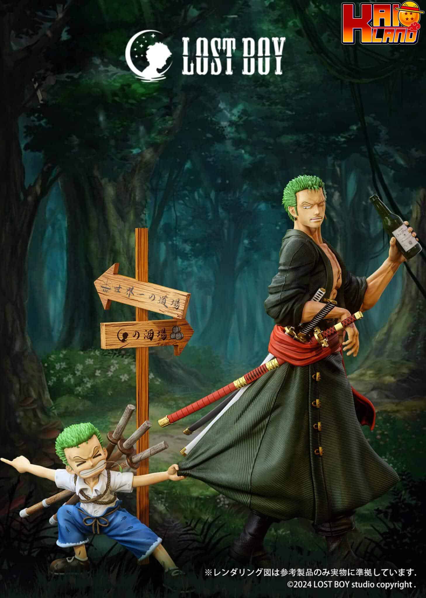 One Piece Lost Boy Studio Adult X Childhood Zoro Resin Statue - Kaioland