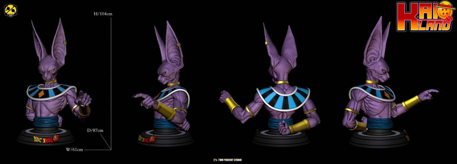 Dragon Ball 2% Studio Beerus Bills Resin Statue - Kaioland