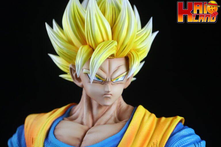 Dragon Ball Anchoret Studio SSJ Goku Resin Statue - Kaioland