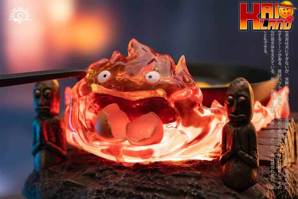 Howls Moving Castle Rising Sun Studio Calcifer Resin Statue - Kaioland