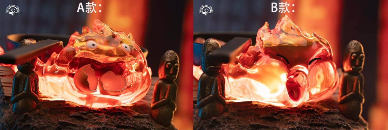 Howls Moving Castle Rising Sun Studio Calcifer Resin Statue - Kaioland