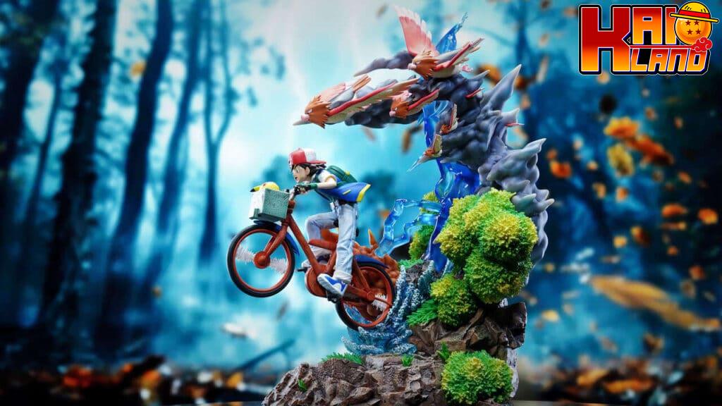 Pokemon AM Studio Cycling Ash Resin Statue - Kaioland
