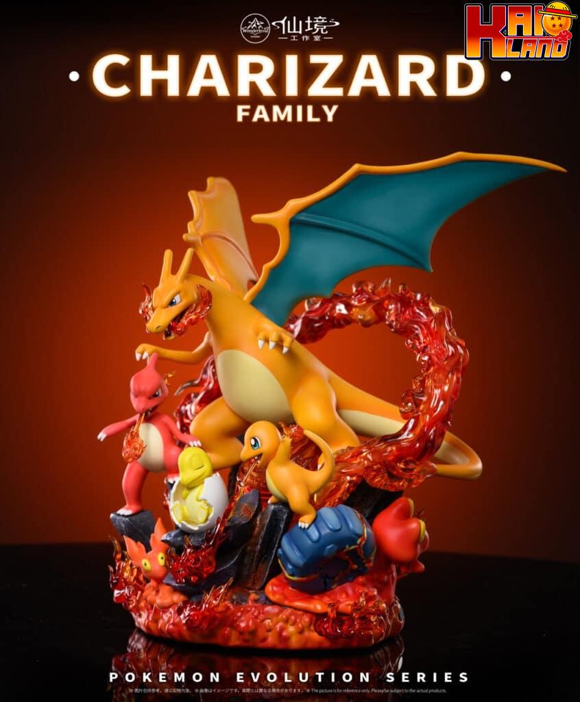 Pokemon Wonderland Studio Charizard Family Resin Statue - Kaioland