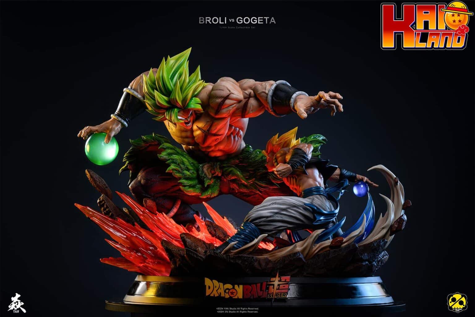 Dragon Ball YAN Studio X 2% Studio Broly Vs Gogeta Resin Statue - Kaioland