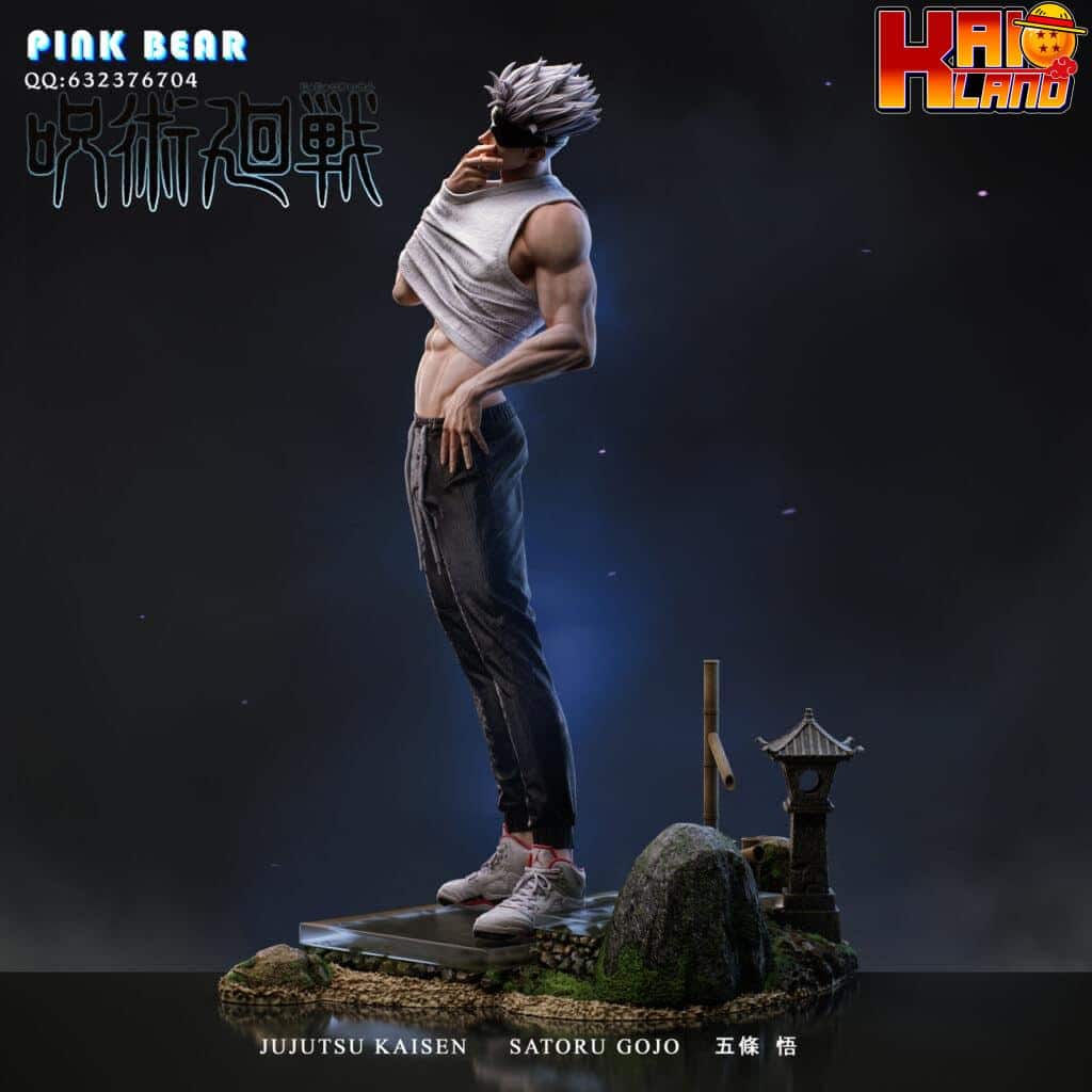Jujutsu Kaisen Pink Bear Studio Satoru Gojo Statua in resina - Kaioland