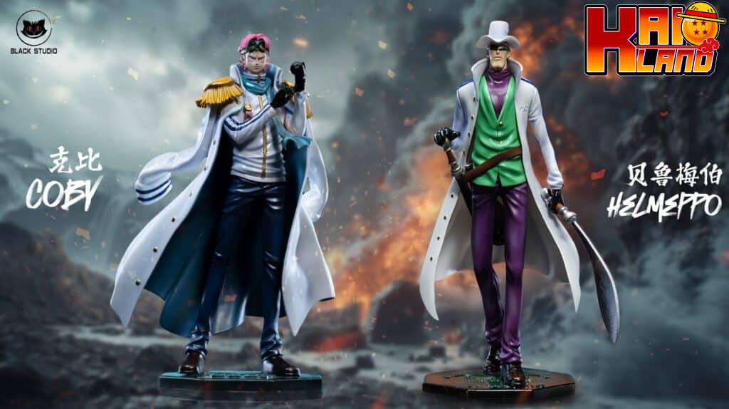 One Piece Black Studio Helmeppo X Coby Resin Statue - Kaioland