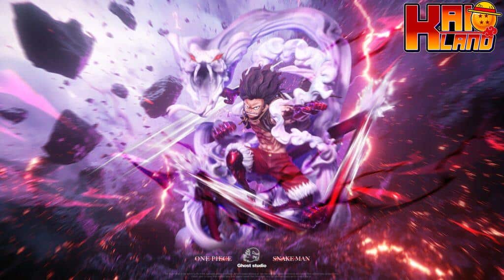 One Piece Ghost Studio Gear 4 Snake Man Luffy Resin Statue - Kaioland
