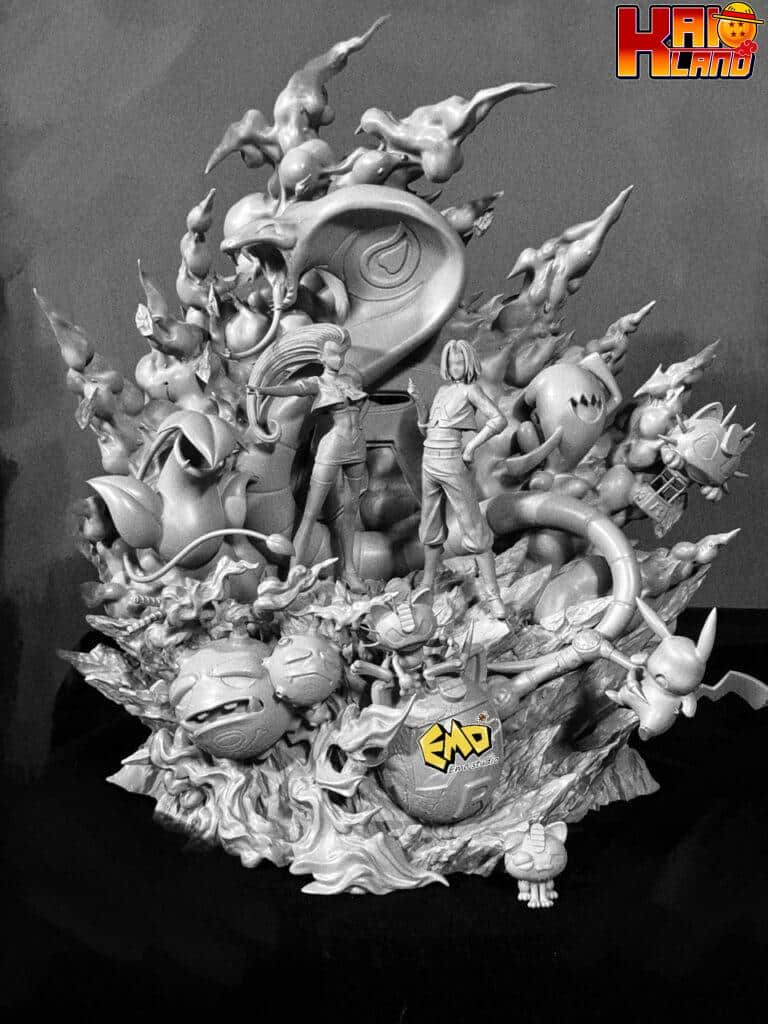 Pokemon EMO Studio Team Rocket Resin Statue - Kaioland