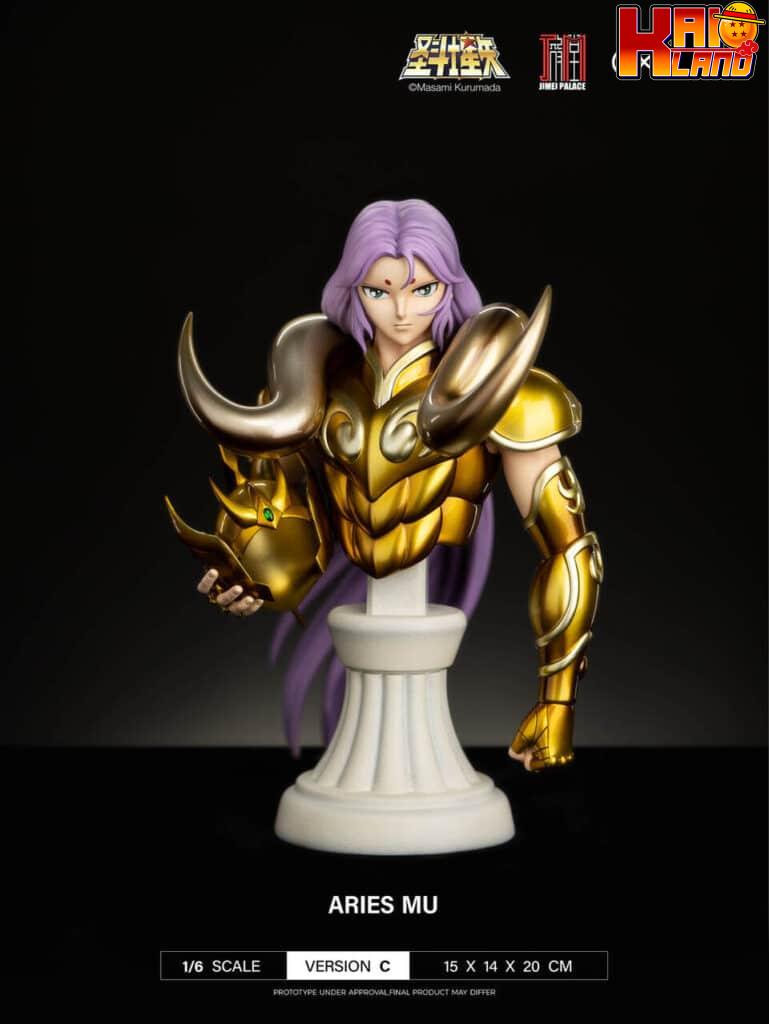 Saint Seiya Jimei Palace Aries Mu Licensed Resin Statue - Kaioland