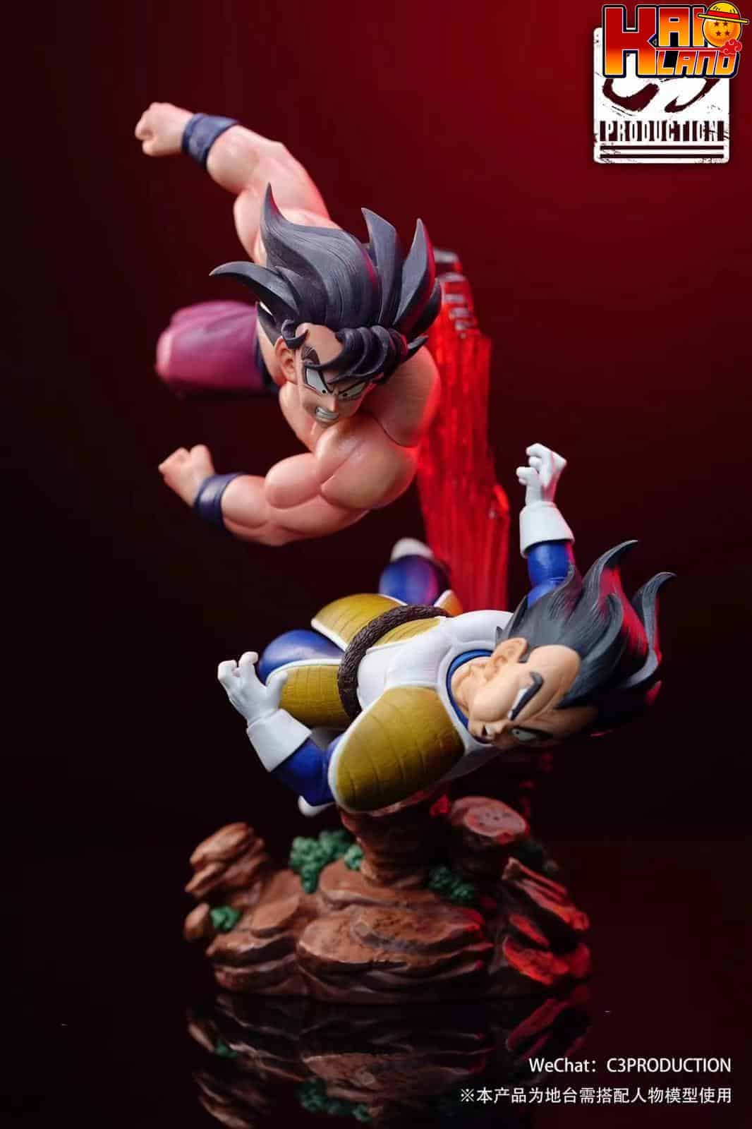 Statue en résine Dragon Ball C3 Studio Goku contre Vegeta - Kaioland