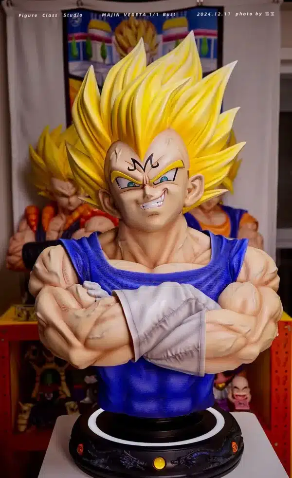 Dragon Ball Figure Class X Oracle Studio Majin Vegeta Bust Resin Statue ...