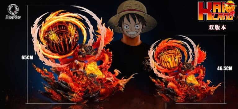 One Piece RanDian Studio Luffy Vs Fire Dragon Resin Statue - Kaioland