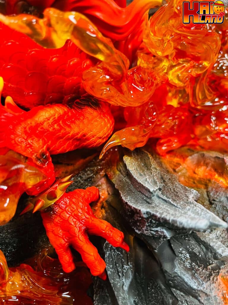 One Piece RanDian Studio Luffy Vs Fire Dragon Resin Statue - Kaioland