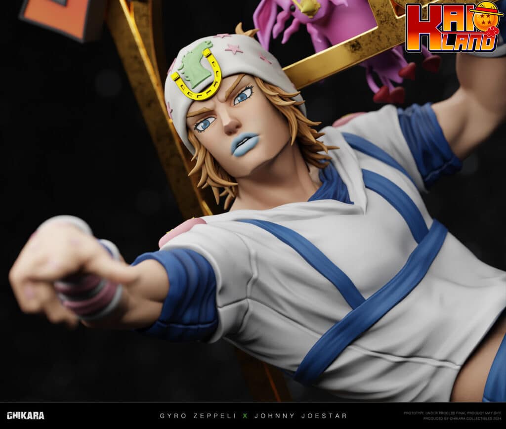 JoJos Bizarre Chikara Studio Gyro Zeppeli X Johnny Joestar Resin Statue ...