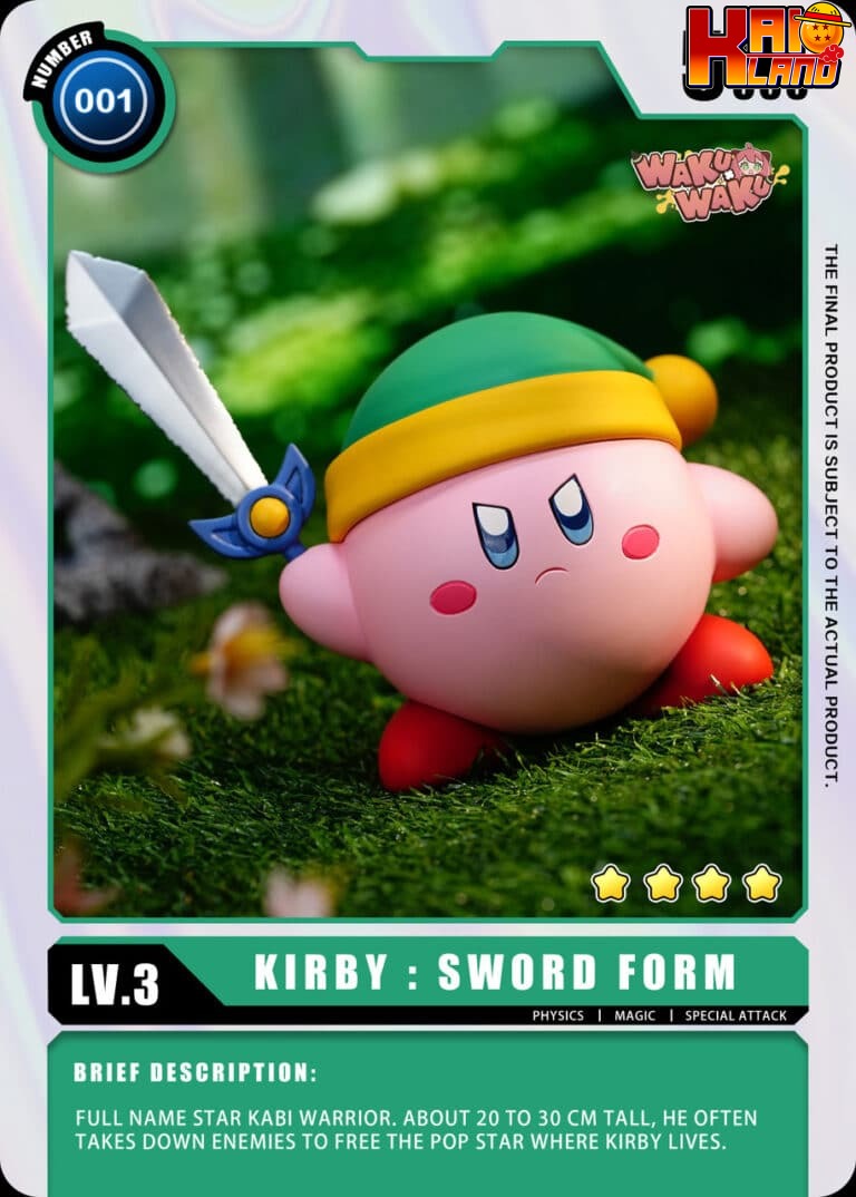 Kirby WakuWaku Studio Kirby Sword Form Resin Statue - Kaioland