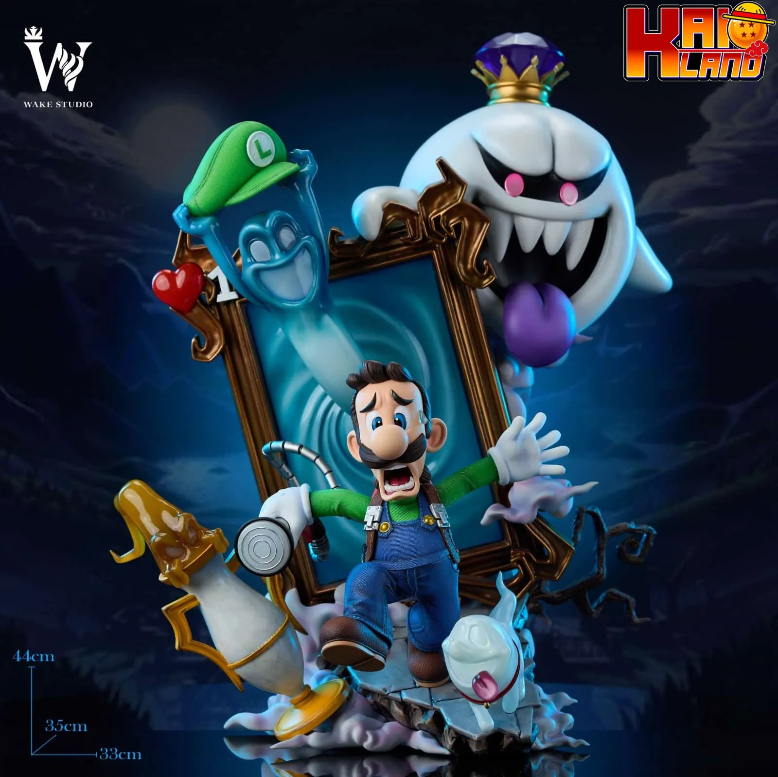 Mario Wake Studio Luigi Resin Statue - Kaioland