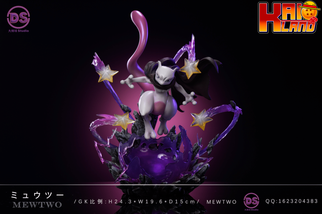 Pokemon Ds Studio Cloak Mewtwo Resin Statue - Kaioland