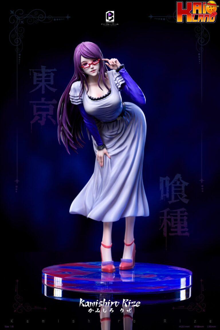 Tokyo Ghoul Black And White Studio Rize Kamishiro Resin Statue - Kaioland
