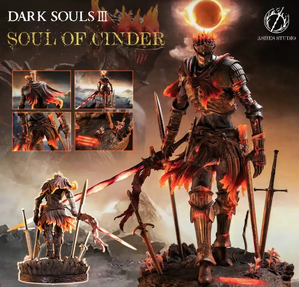 Dark Soul III Ashes Studio Souls Of Cinder Resin Statue - Kaioland