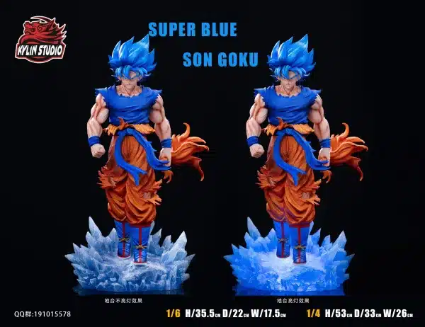 Dragon Ball Kylin Studio SS Blue Son Goku Resin Statue - Kaioland