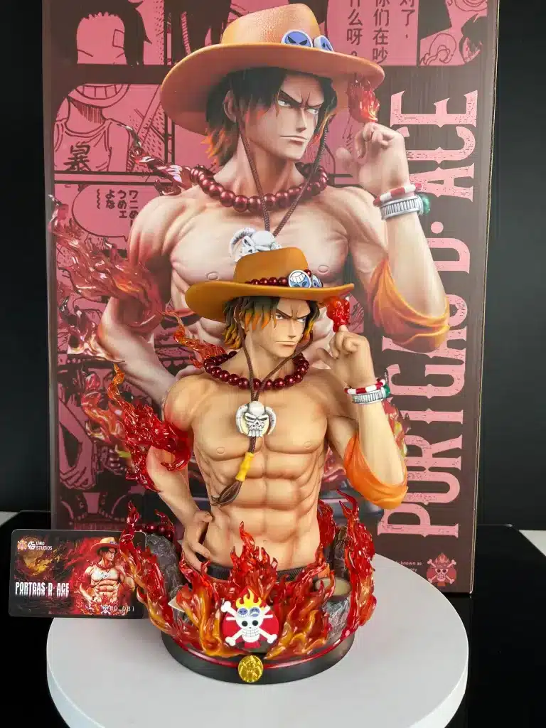 One Piece UNO Studio Portgas D Ace Bust Resin Statue - Kaioland