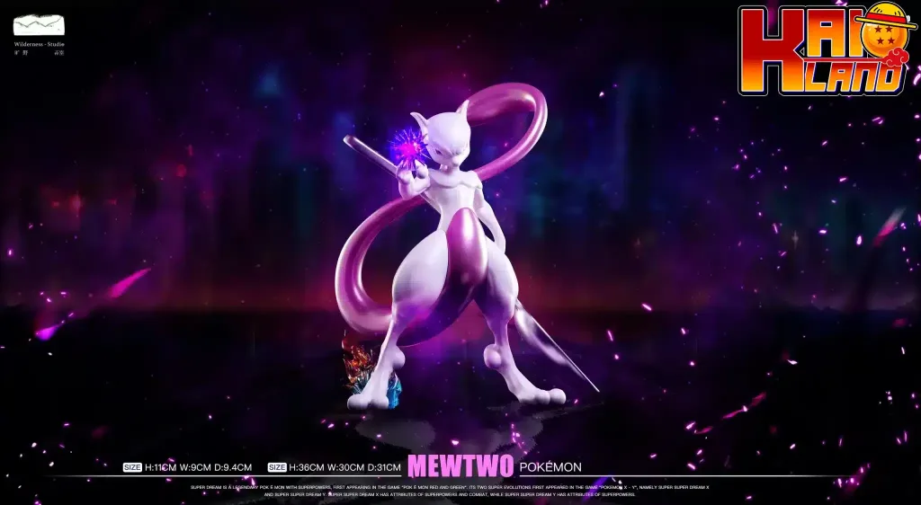 Pokemon Wilderness Studio The Strongest Mewtwo Resin Statue - Kaioland
